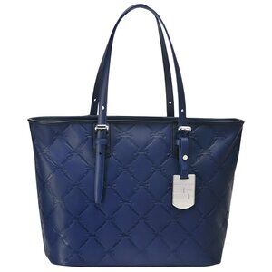 Longchamp | Bags | Longchamp Lm Cuir Lagoon Tote Navy Blue Shoulder Bag ...